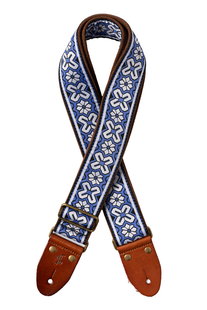 Woven nylon guitar strap with tiare pattern » Stagg