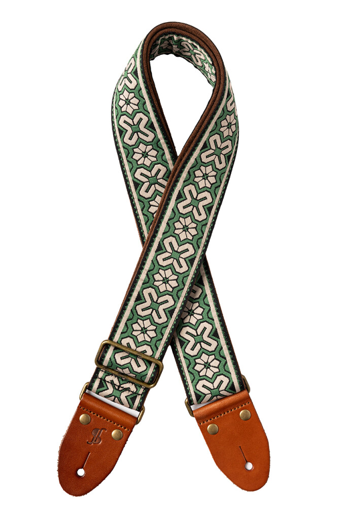 Woven nylon guitar strap with tiare pattern » Stagg
