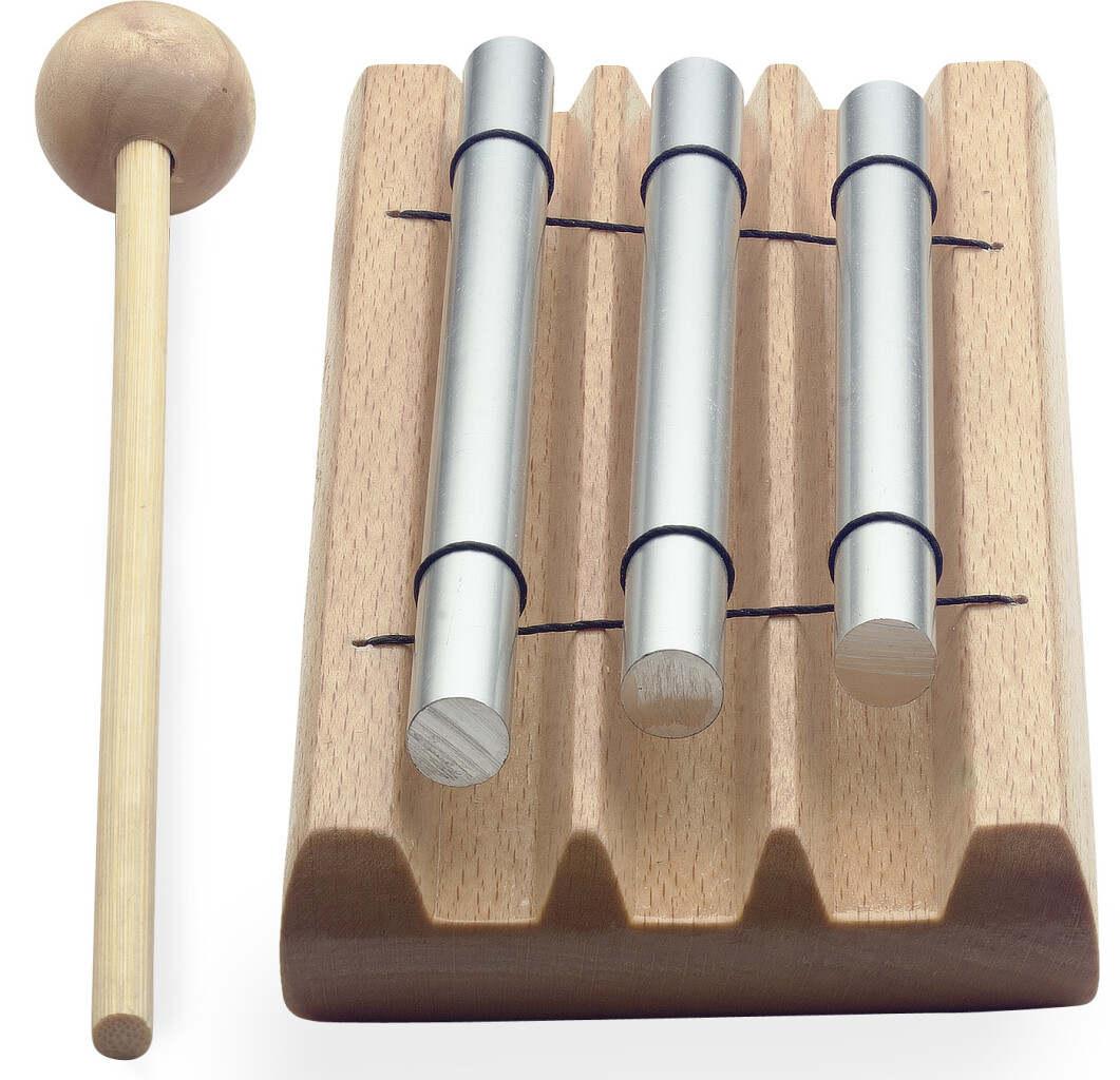 Table chime, three notes (C - E - G), with mallet » Stagg