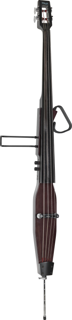 3/4 electric double bass with gigbag, dark brown » Stagg