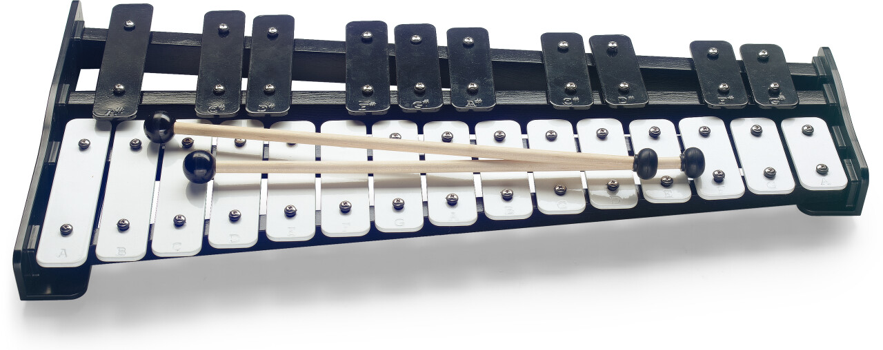 Metallophone with 25 keys, hard case included » Stagg