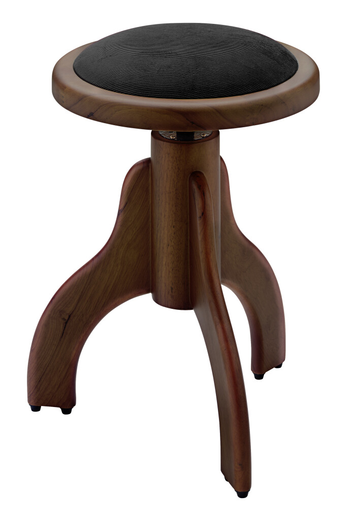 Matt piano stool, rosewood colour, with black... » Stagg