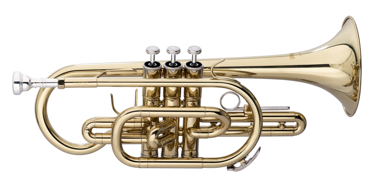 Bb-Cornet, ML-bore, Brass body material » Stagg